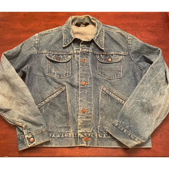 Wrangler | Jackets & Coats | Vintage Wrangler Denim Trucker Jacket ...